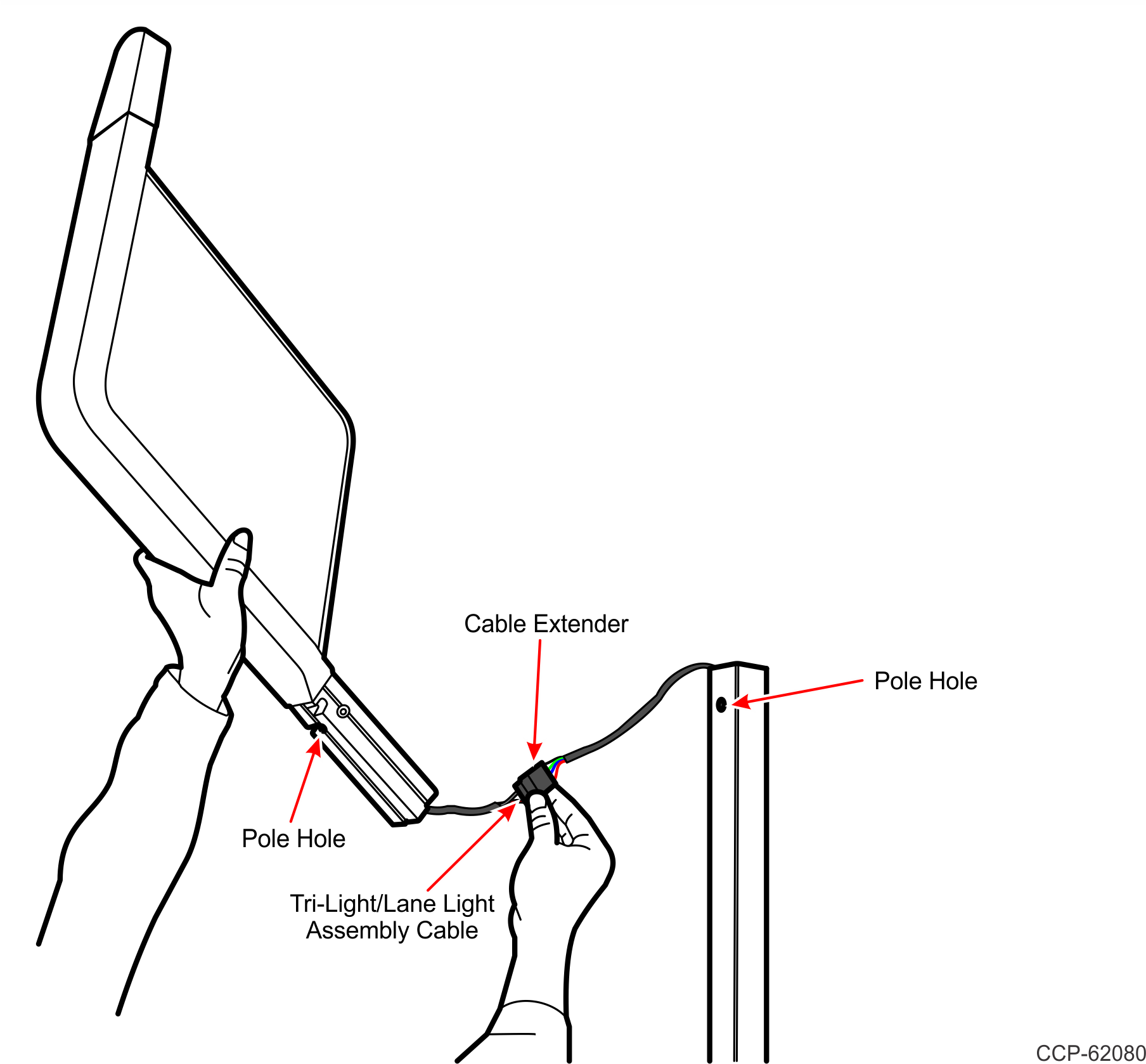 Installing the 7360 Tri-Light/Lane Light Assembly (Optional)