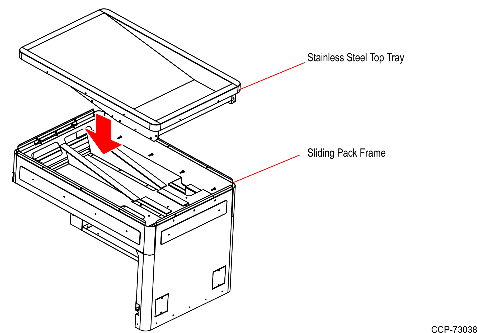 Install Stainless Steel Top Tray