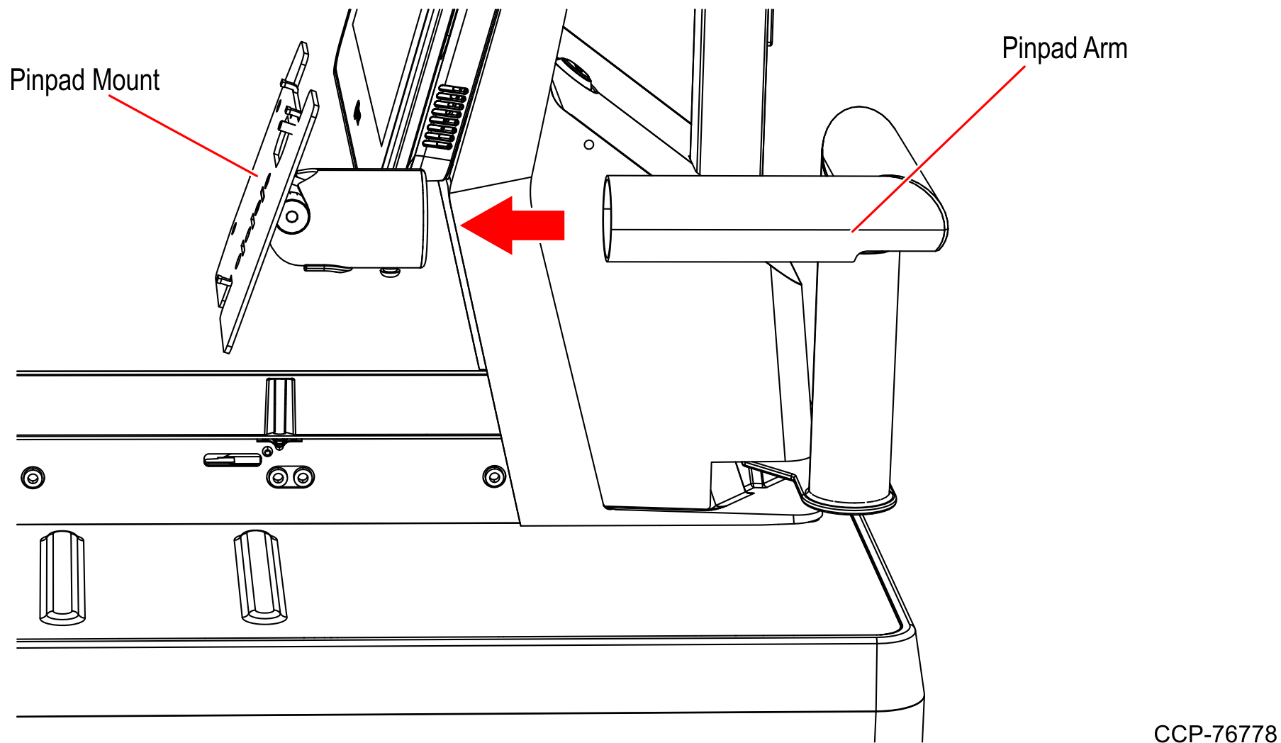 Removing Existing Pinpad Mount