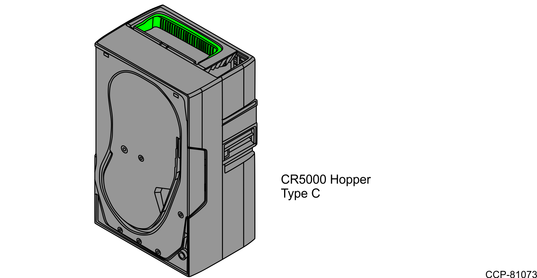 7360-K999 CR5000 Coin Recycler Type C Hopper