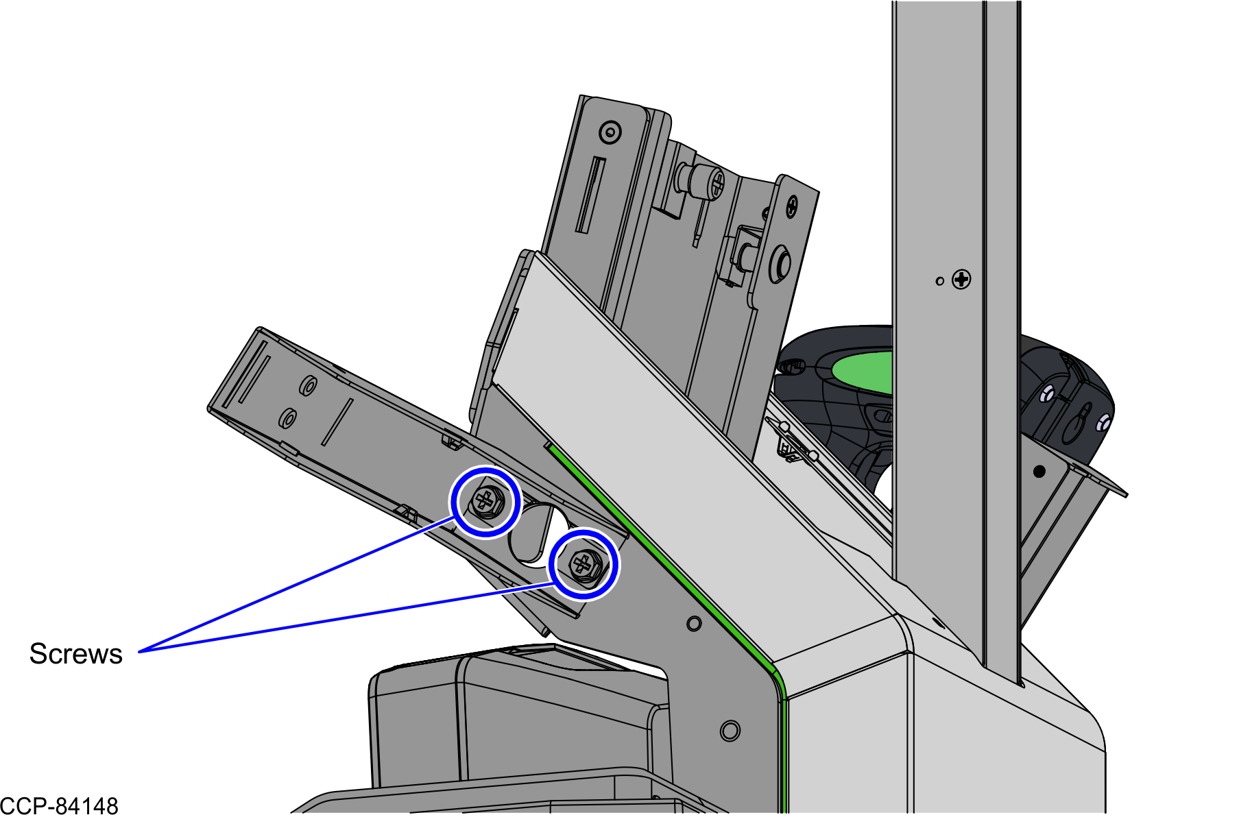 Installing the PIN Pad Tower Arm