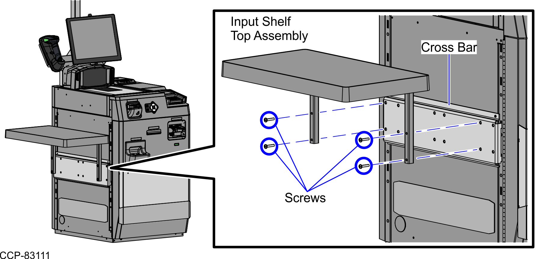 7371 Full Function Hybrid Self-Checkout