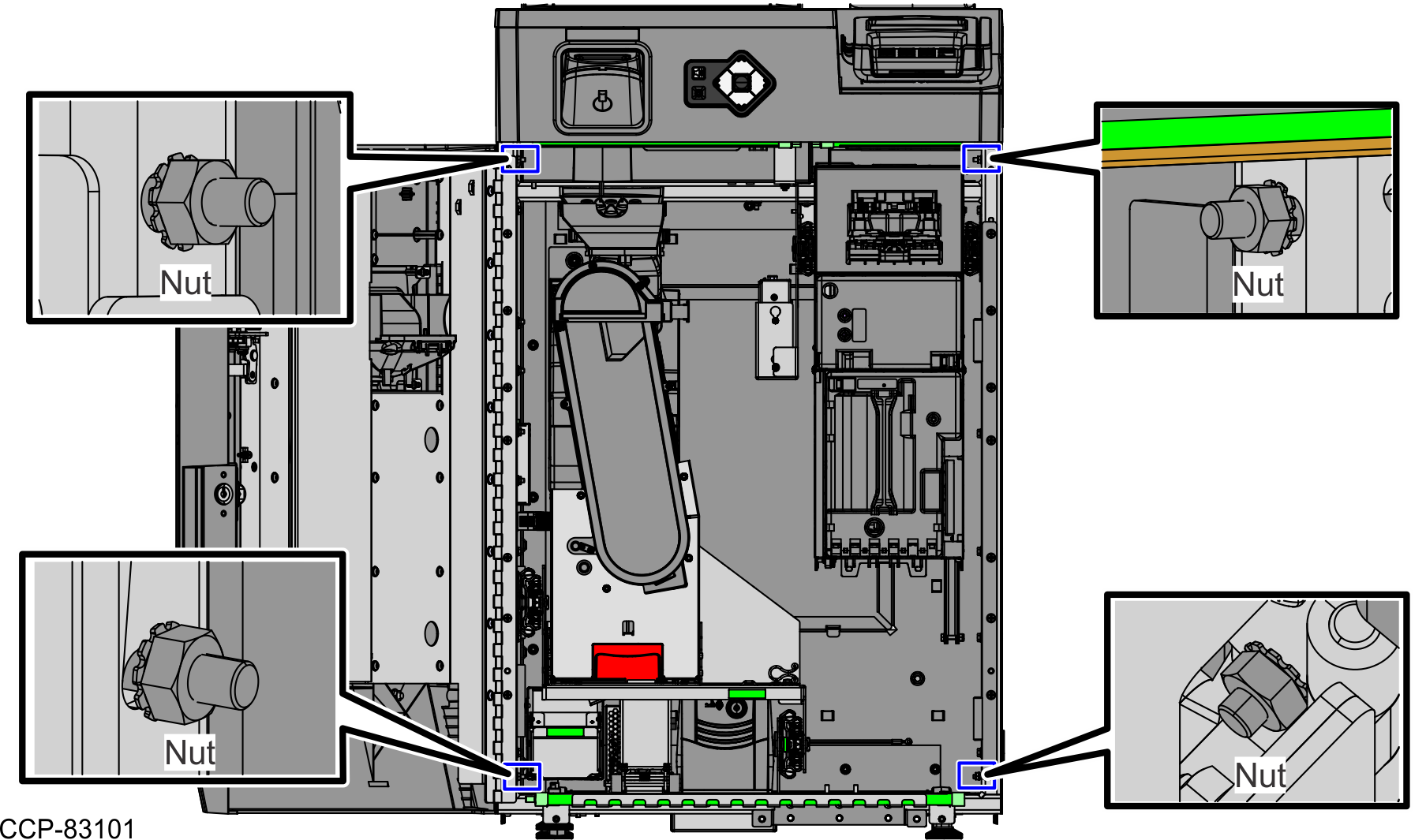Installing the side panels on the Core (Cabinet)