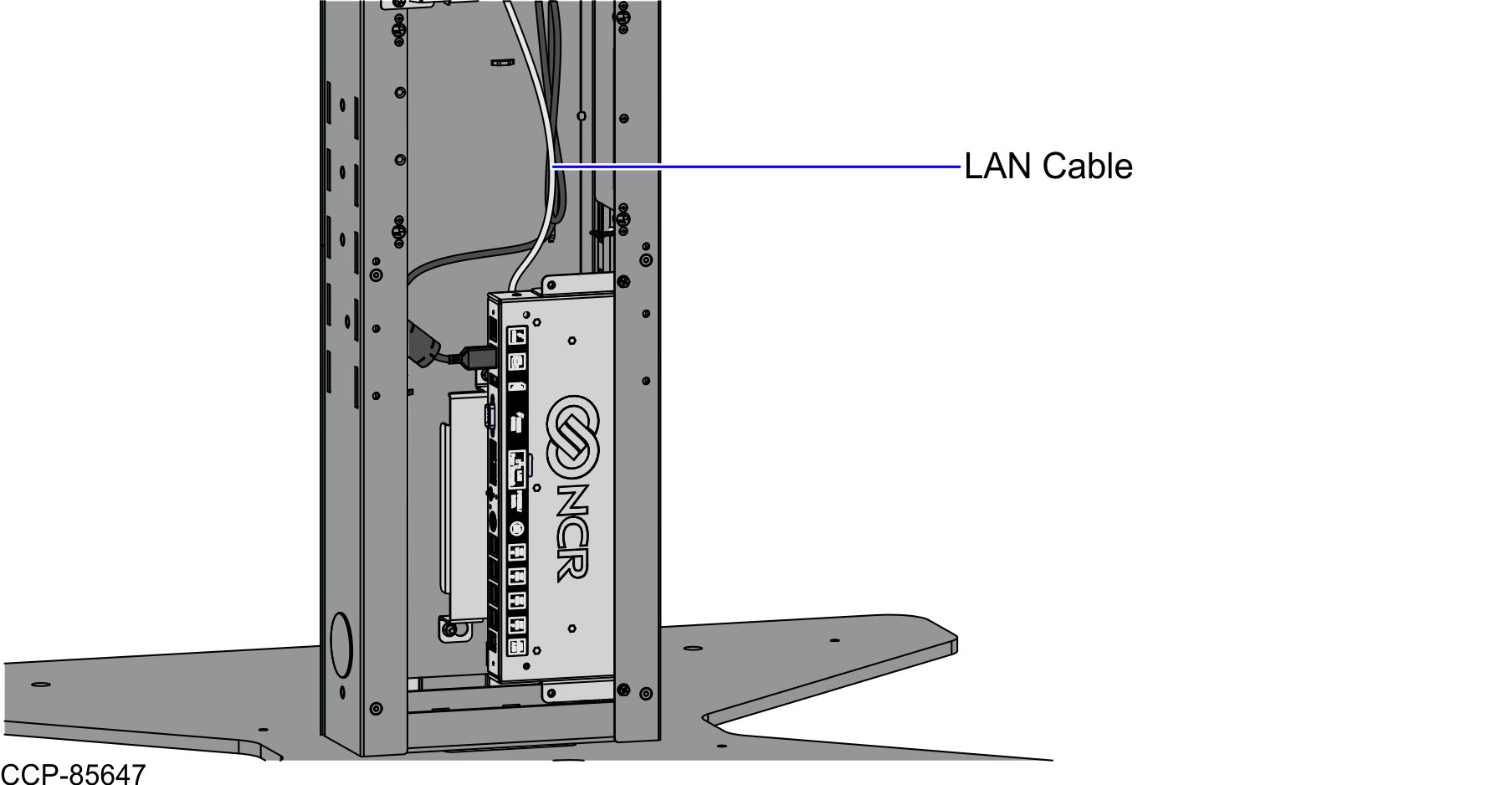 Routing the LAN cable