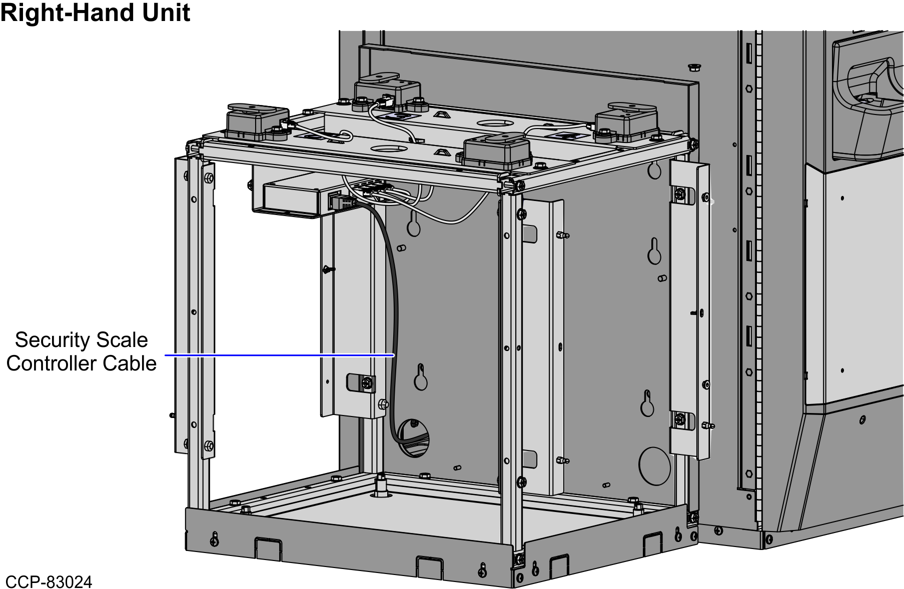 Routing Security Scale Controller Cable: 7371 Full Function Self-Checkout