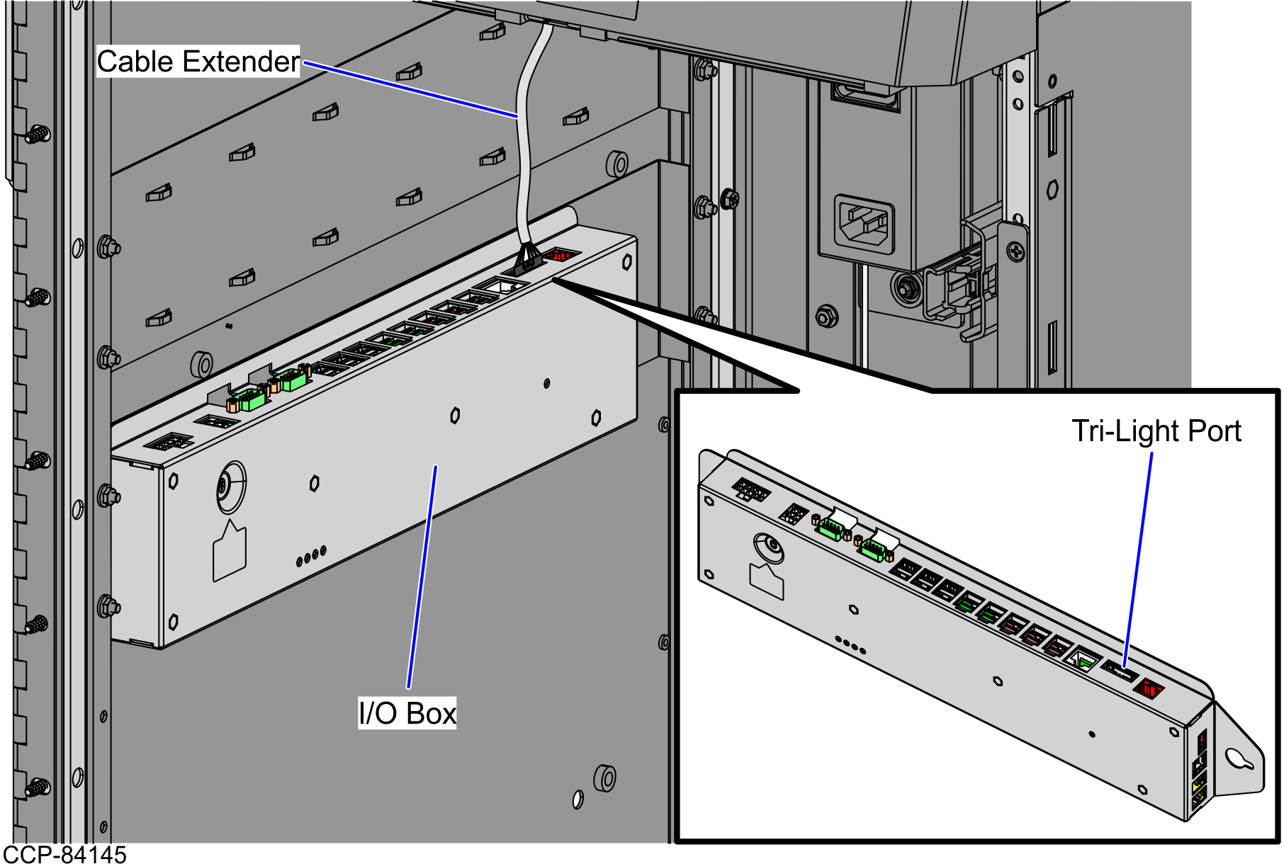Routing the Tri-Light/Lane Light Cable Extender: NCR Voyix SCO Hardware ...