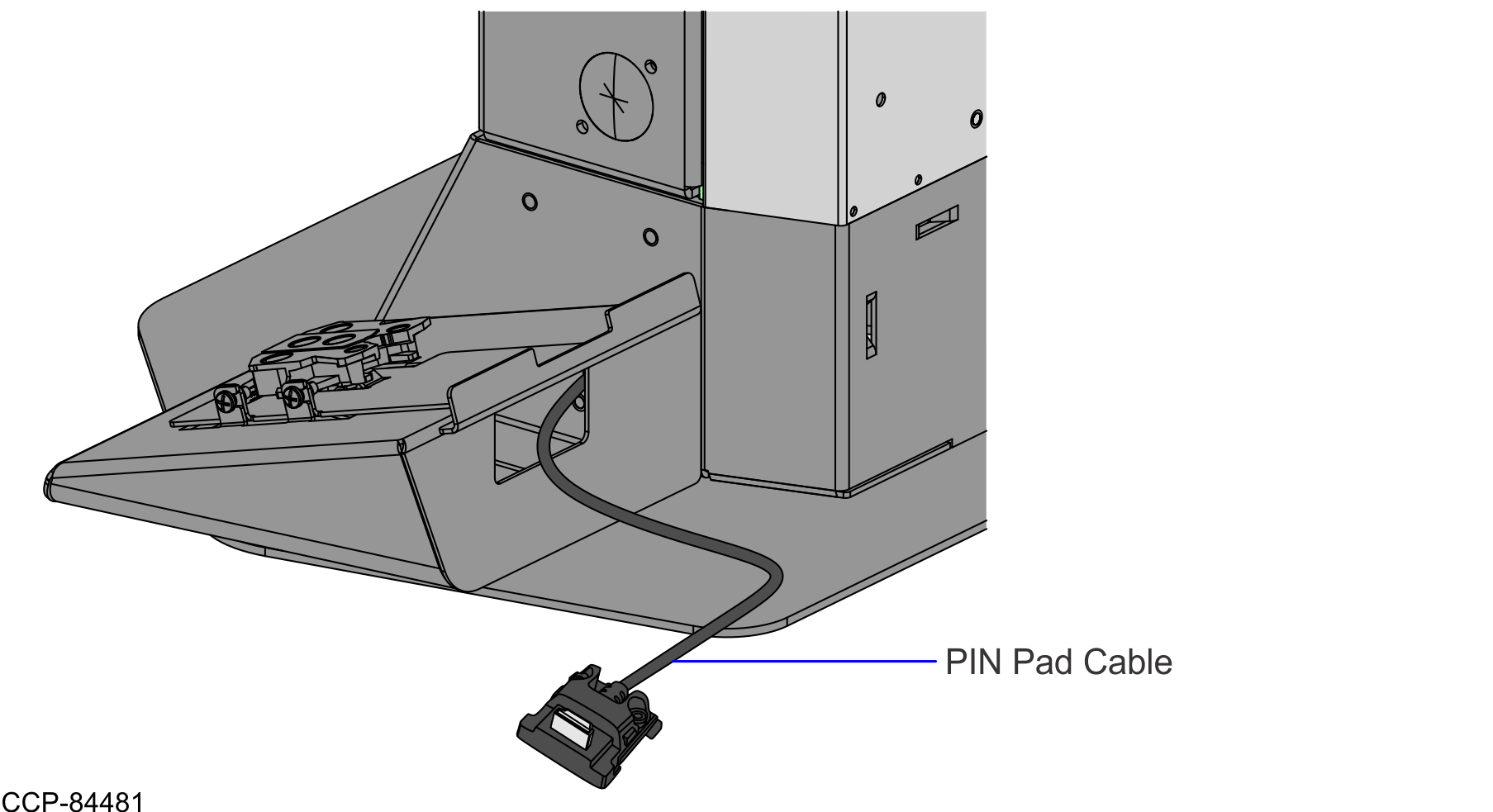 Routing the PIN Pad Cable