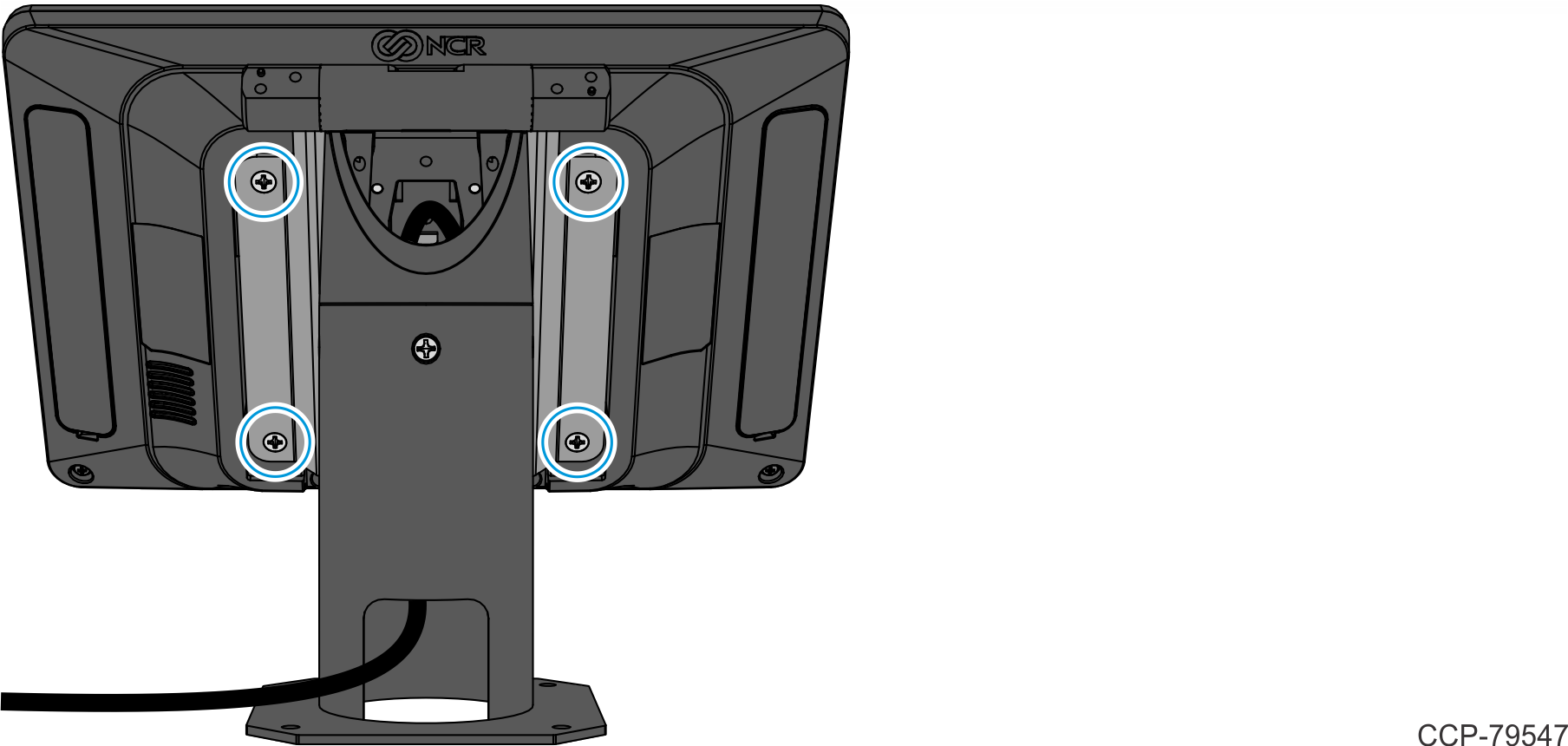 7772-K402 XL10 Pole Mount Bracket, 7772/7773