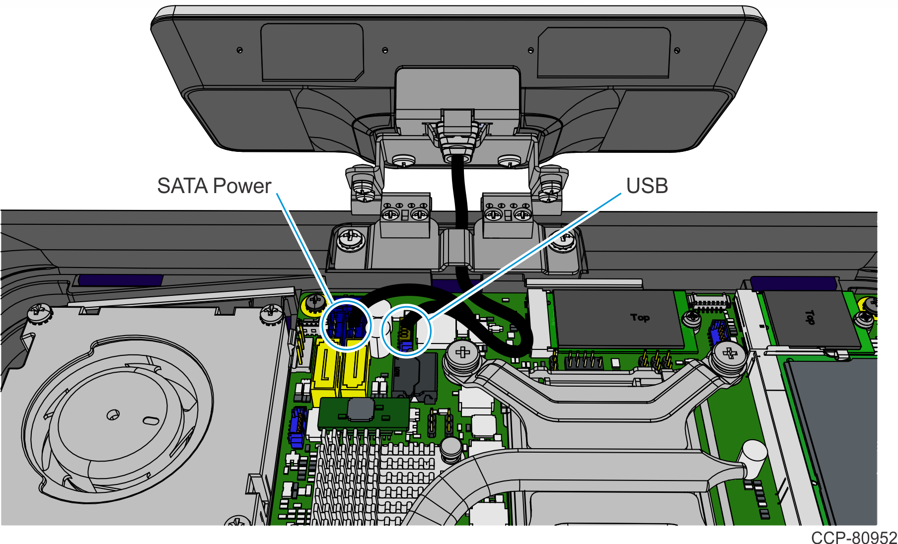 7772-K461 2x20 Customer Display, CX