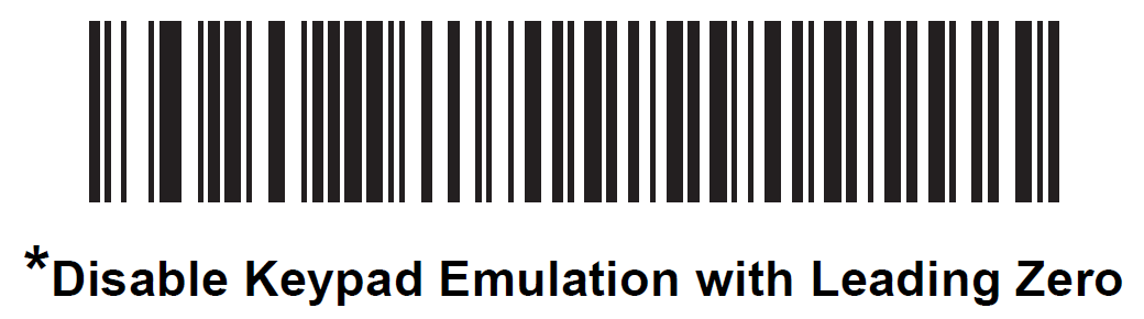 Keypad Emulation with Leading Zero