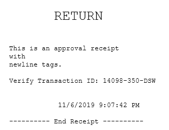 Validating Return Transactions