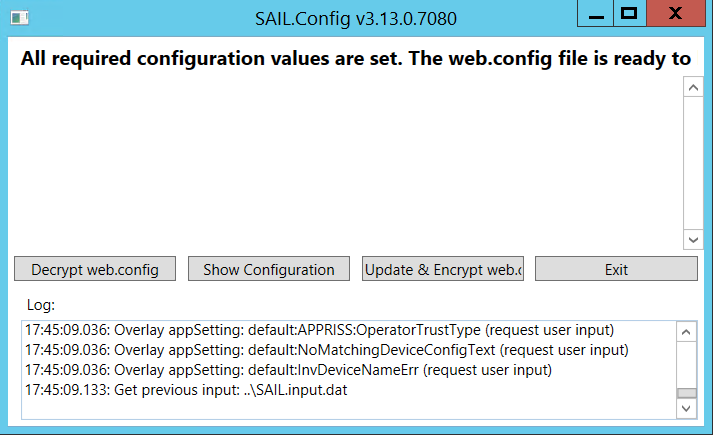 Configuring SAIL for Appriss Integration