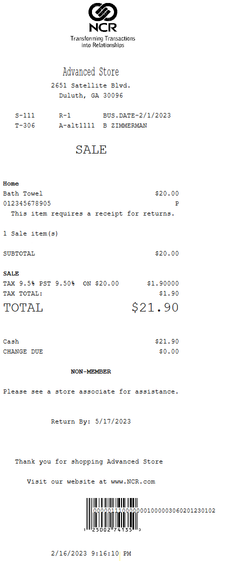 Printing additional item-level information